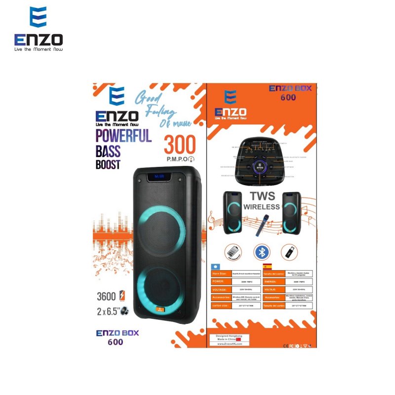 اسپیکر بلوتوثی قابل حمل انزو - فروشگاه الکترونیکی صبا آی سی تی